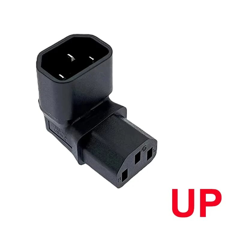 Переходник IEC 320 C14 на C13, 90°, Type 3