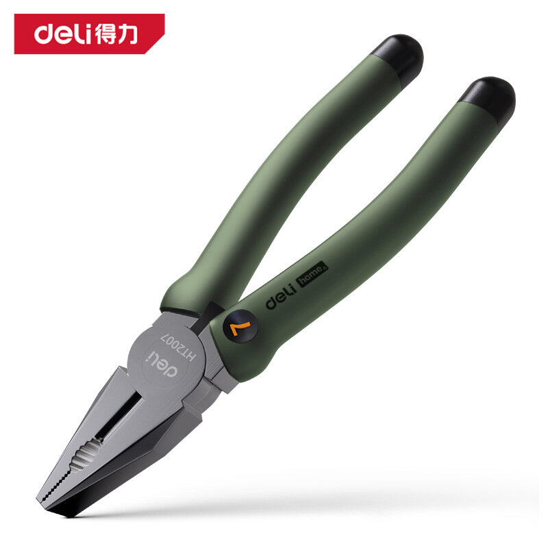 Стальные проволочные плоскогубцы Deli, многофункциональные плоскогубцы для дома, электрические плоскогубцы с игольчатыми носами, облегчающие труд, ручные плоскогубцы, инструменты для рыбалки