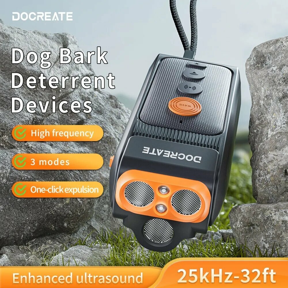 Устройство для сдерживания лая собак, 3 режима, ультразвуковое устройство против лая для всех собак