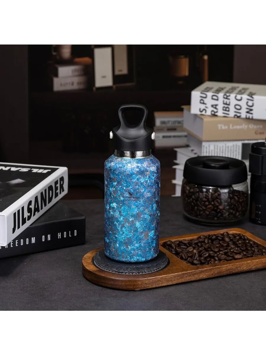 Термокружка Biwei из титана-Голубой лед,380 мл