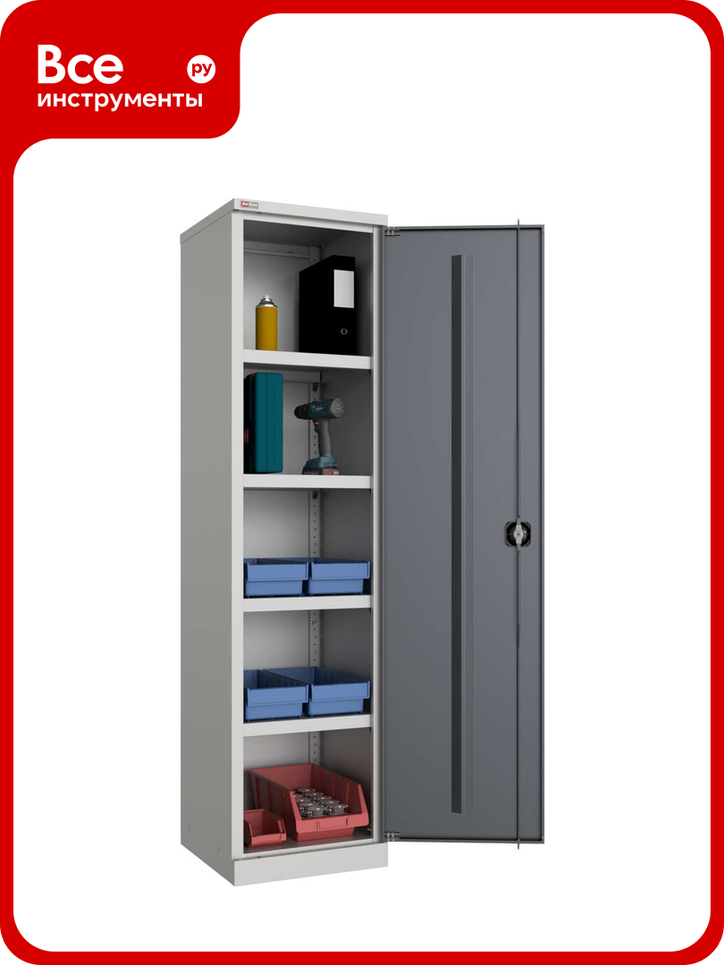 Шкаф инструментальный Диком TS-050-01 1900х475х500, 4 полки 11.1051-103