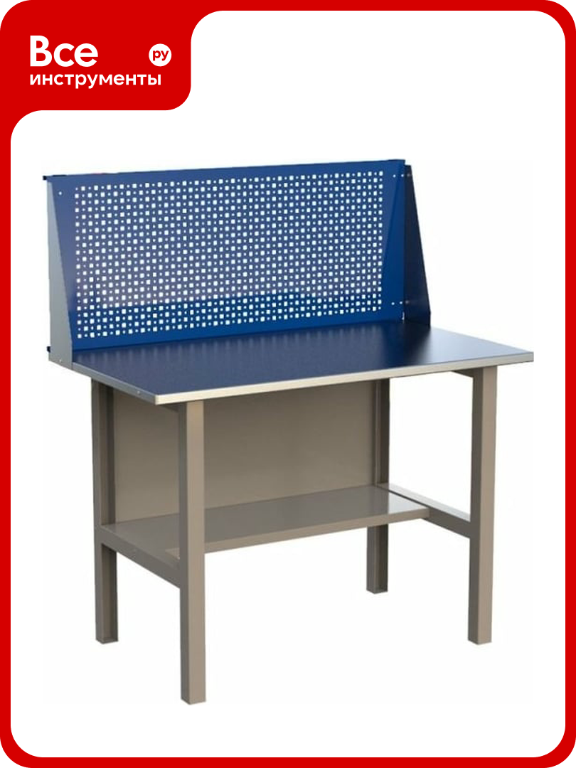 Стол верстак IRONMEBEL ML 1200 с экраном M-SMLMDCE1200new