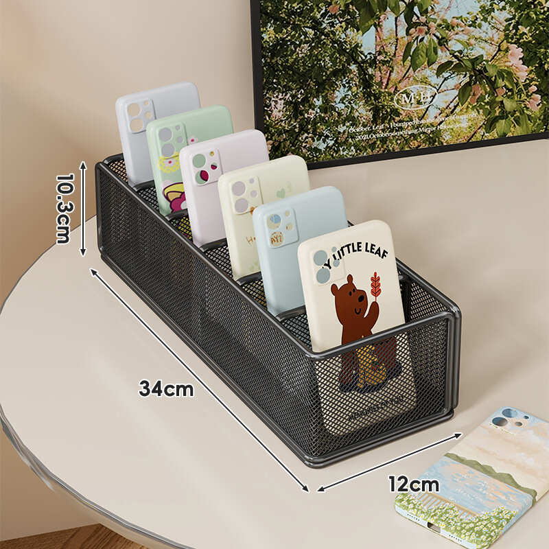 Коробка для хранения чехлов для телефонов, настольный органайзер с несколькими отделениями, коробка для хранения кабелей, выставочная коробка, стеллаж для хранения