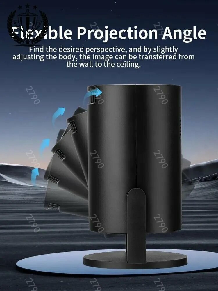 Гобо-проектор "Без бренда", черный, максимальное разрешение 1920x1080