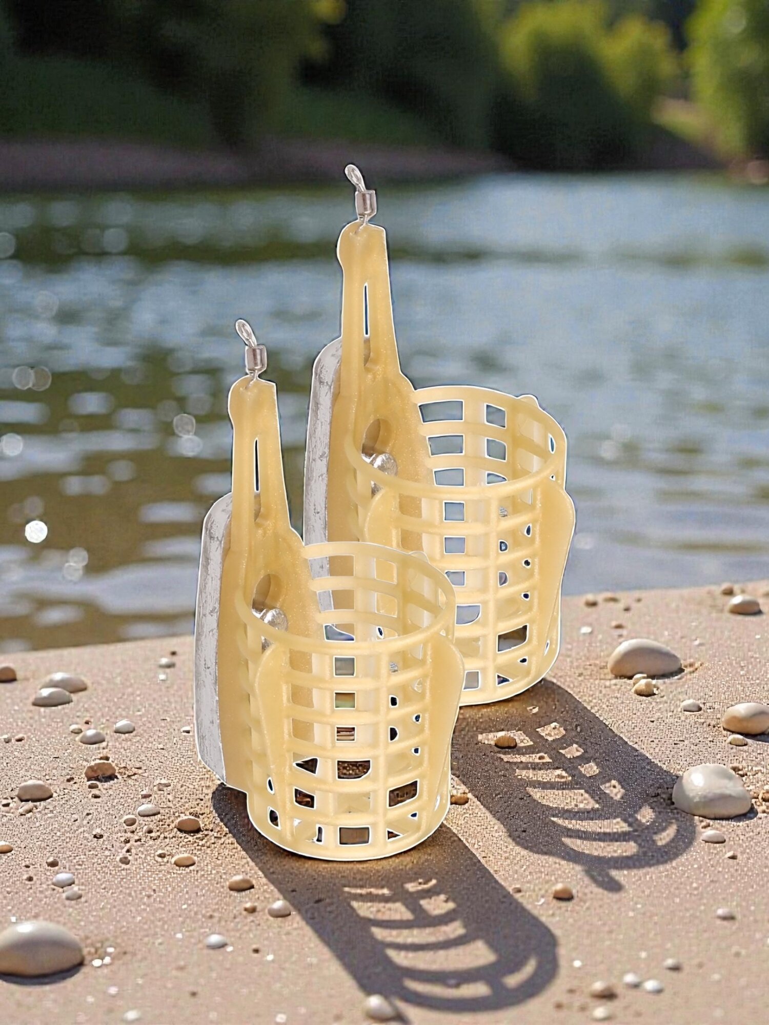 Кормушка Сталкер Фидер 70 г, эластичный пластик, с дном, набор 2 шт.