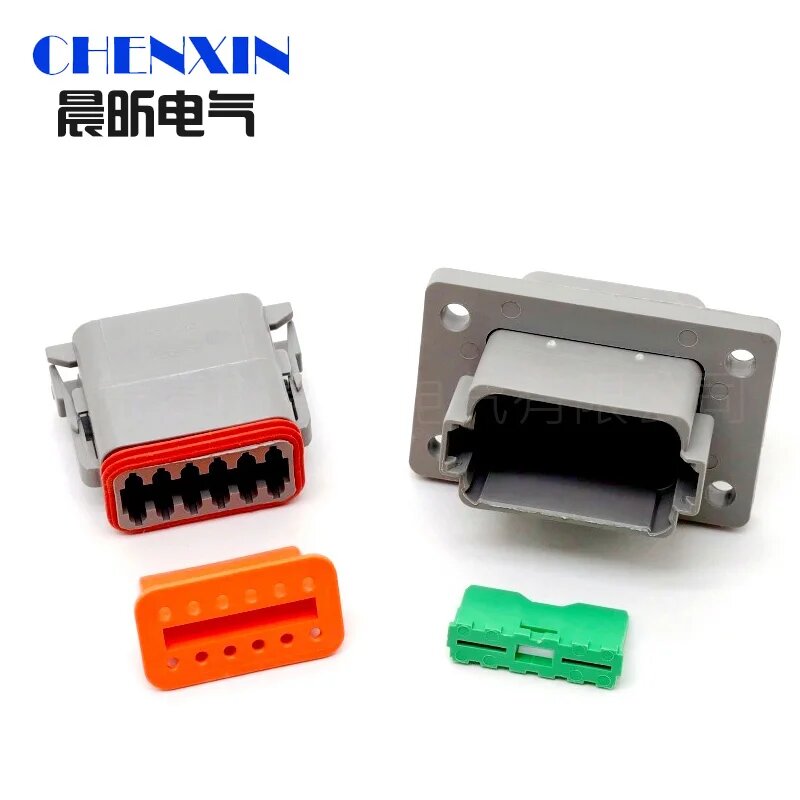 Фланцевые разъемы Deutsch DT04-2P-L012 DT04-4P-L012 DT04-6P-L012 DT04-8P-L012 12Pcrimp terminal