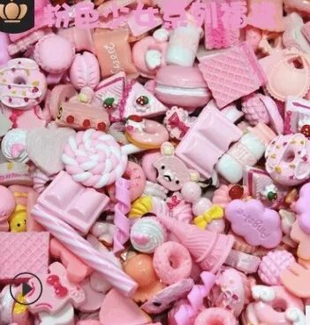 Розовые подвески Candy Charms, 16 шт.