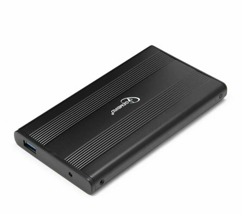 Внешний корпус USB 3.0 для 2.5" HDD/SSD Gembird EE2-U3S-5, порт USB, SATA III, металл, чёрный