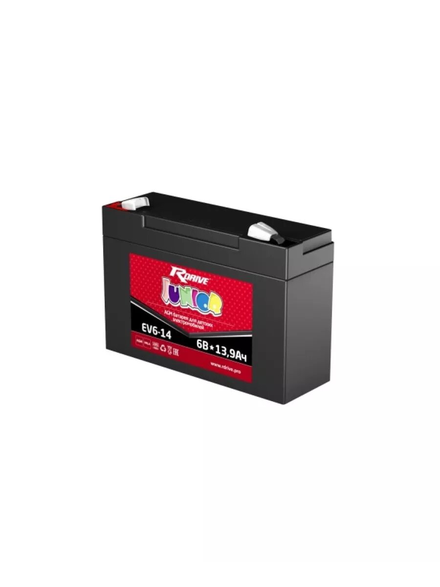 Аккумулятор RDRIVE Junior EV6-14 6V 13.9Ач унив. пол.
