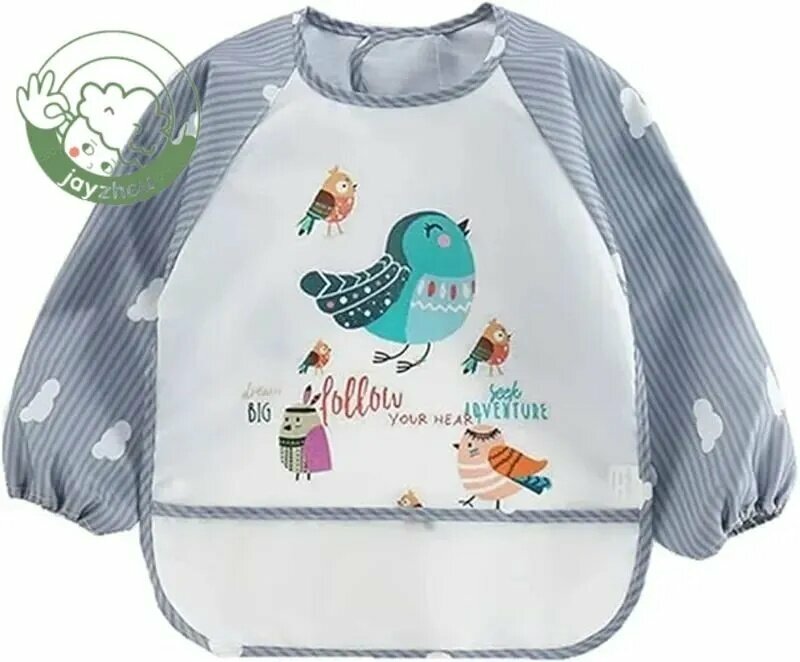 Непромокаемый детский фартук-накидка "Все в сборе" - защитная одежда для еды и творчества