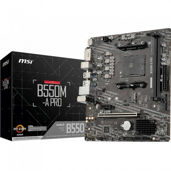 Материнская плата MSI B550M-A PRO Soc-AM4 AMD B550 2xDDR4