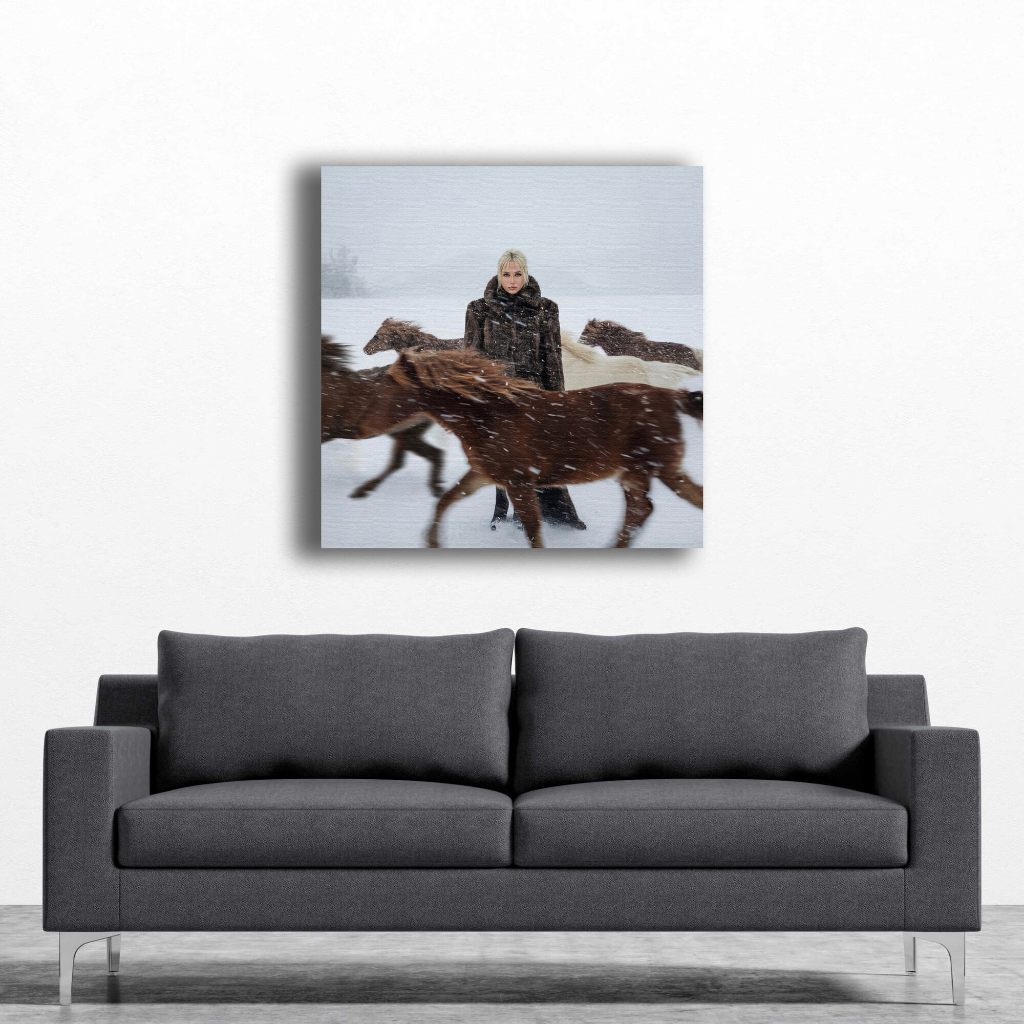 Картина на холсте Клава Кока / Тысячи зим / 40*40