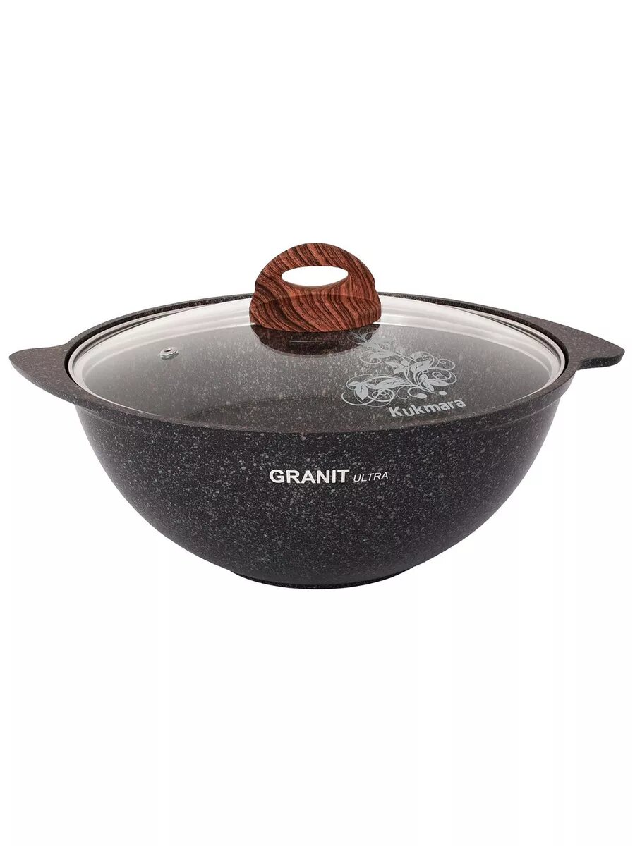 Казан Kukmara Granit ultra алюминиевый, с антипригарным покрытием, 3,5 л
