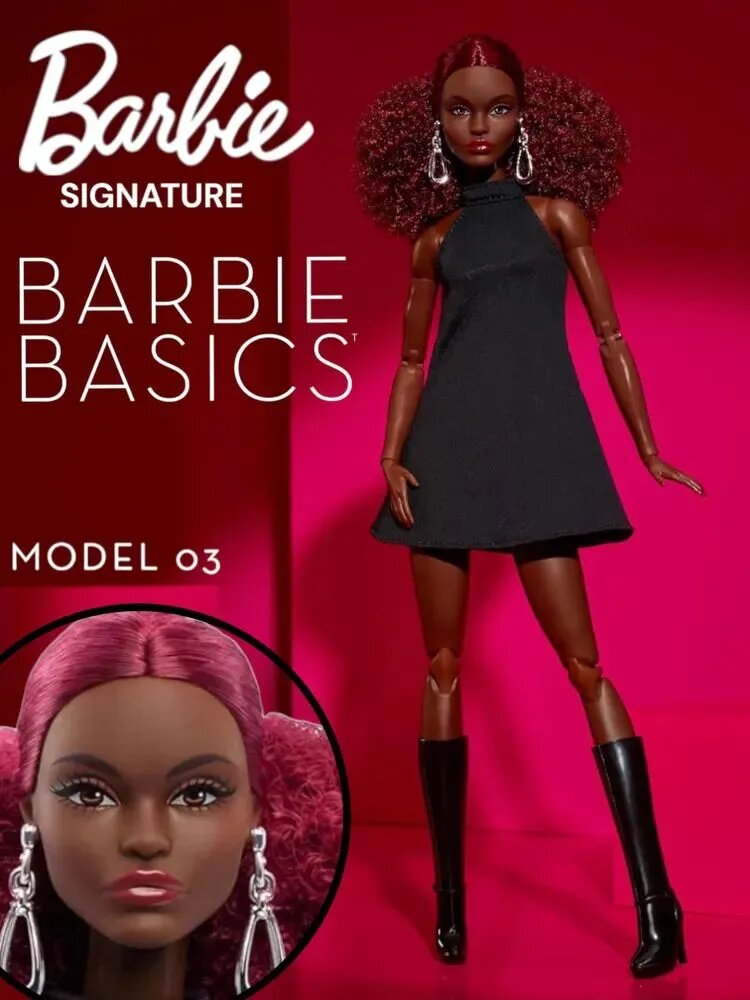 Кукла Barbie Signature Basics Шарнирная кукла Барби Модель 03, JBH75