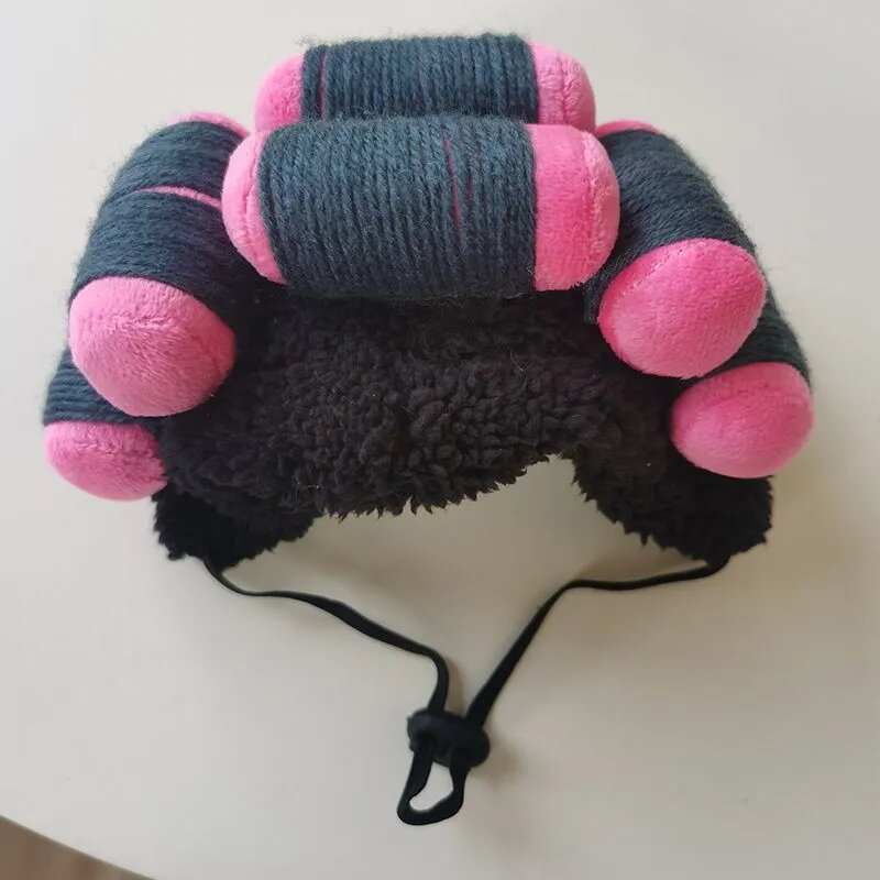 Шапка для собак в виде бигуди для мелких пород, украшение для собак и кошек