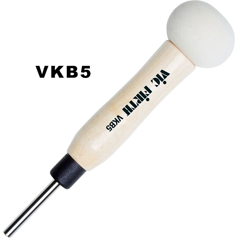 Vic Firth VKB5 Молотковая Головка, Хлопковая Шерсть, Деревянная Основа, Замена для Барабанов, Прочная Головка для