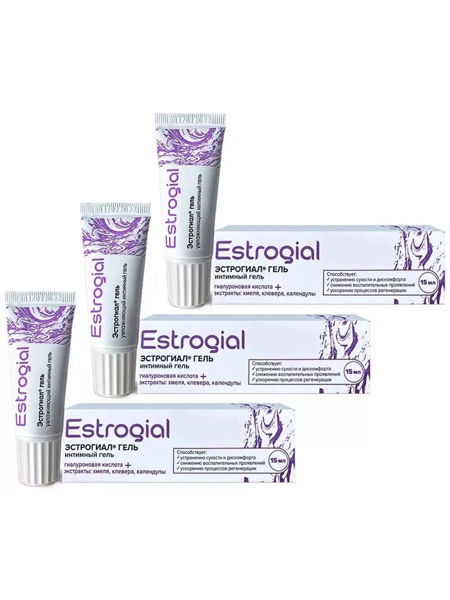 Эстрогиал гель интимный 3 шт