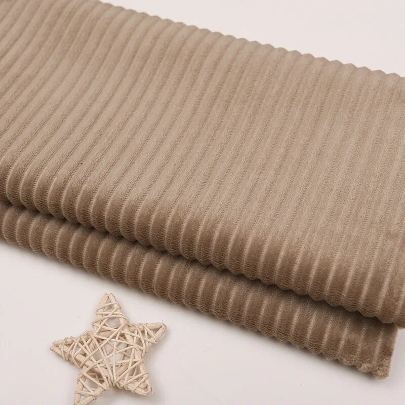 Утолщённая вельветовая ткань 1,5 м шириной Бежевый, Light coffee