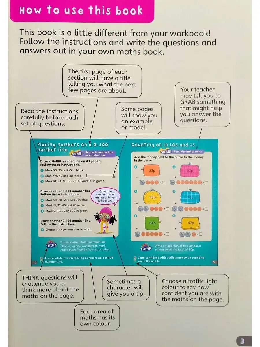 Abacus Year 2 Textbook | Вопросы четко сформулированы, инструкции легко понять. — фото 1