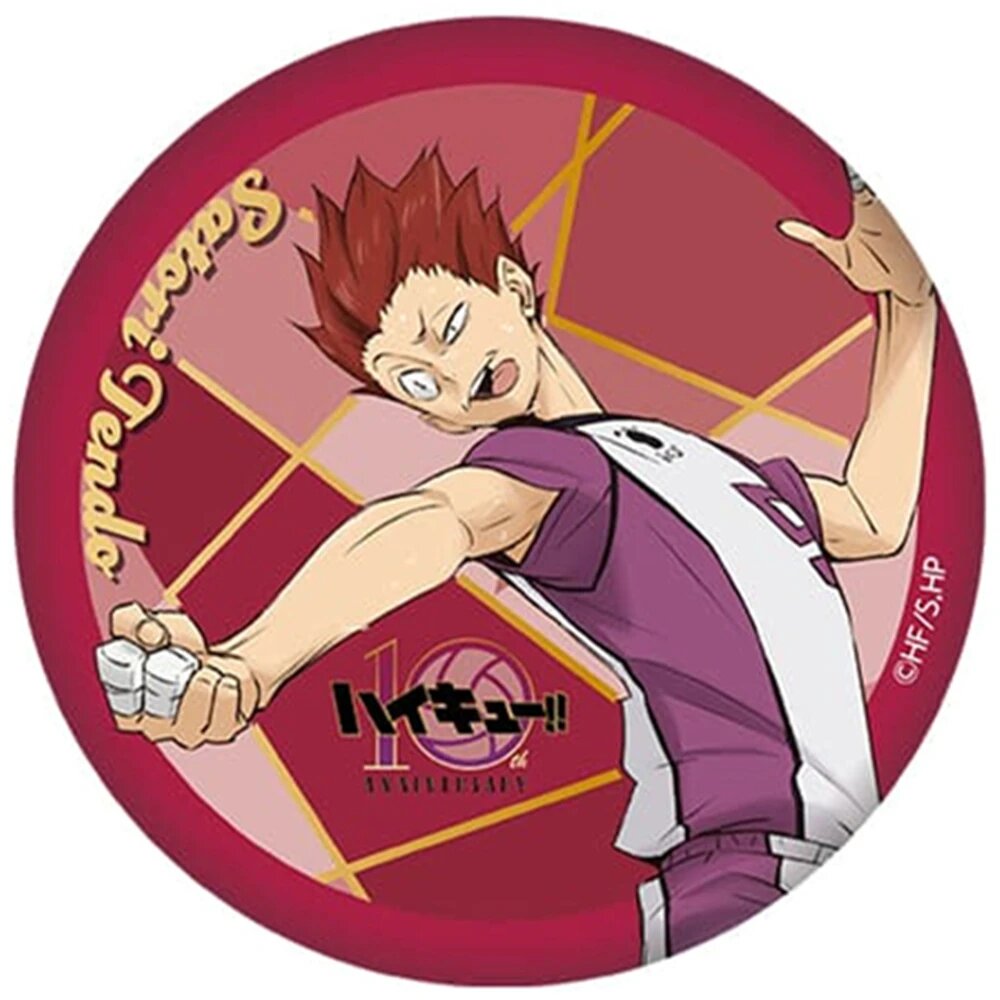 Значок Haikyuu! Акааши Кейджи, бордовый, цвет 13