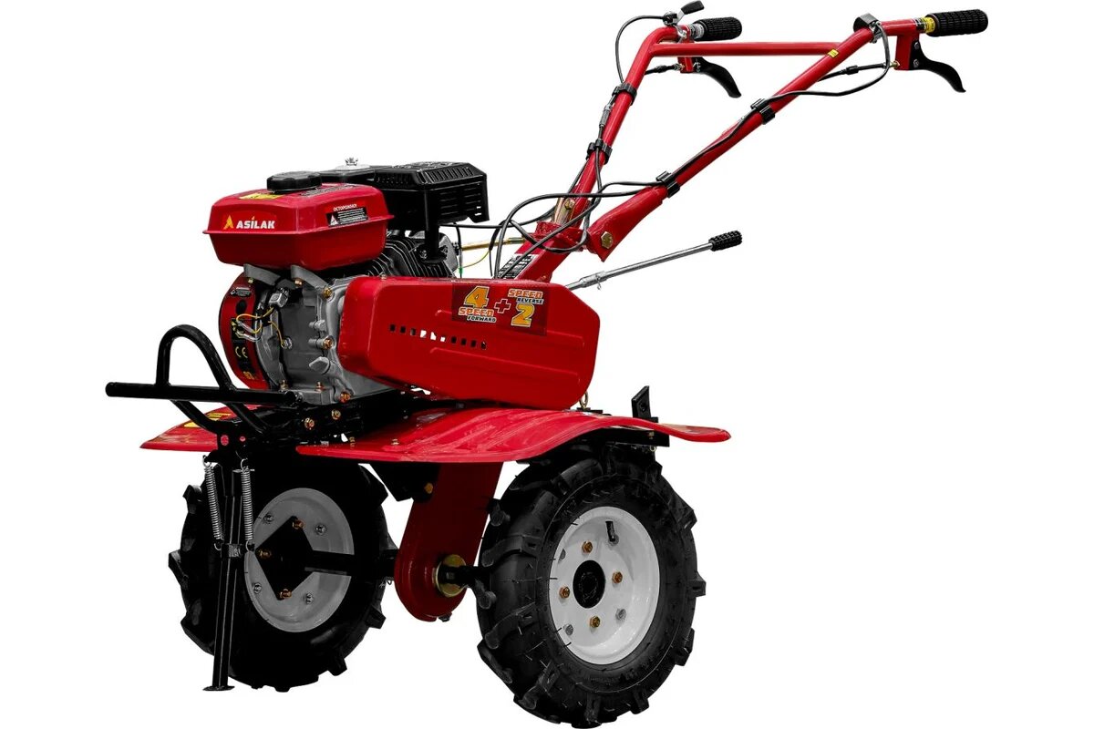 Культиватор бензиновый ASILAK SL-85BL (арт. AS2312-1) колёса 4.00-8, AS2315-1