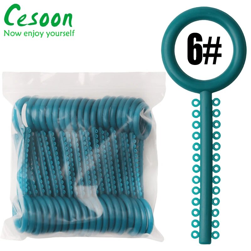 Cesoon Эластичные лигатуры для брекетов 20 цветов 06 Deep Green
