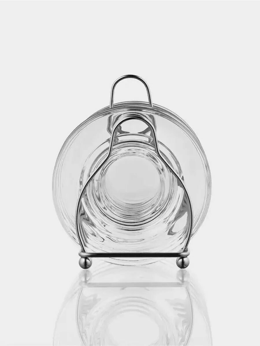 Стильный набор блюдец с подставкой