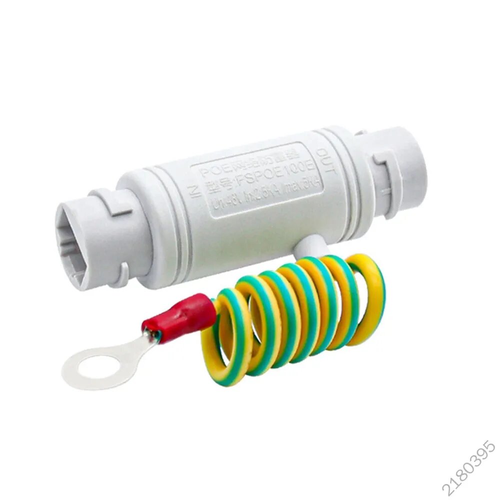 Комплект молниезащиты F-SPОE100E для гигабитных сетей PoE, защита RJ45, IP67, Un≤48V, In≤2.5kA, Imax≤5kA