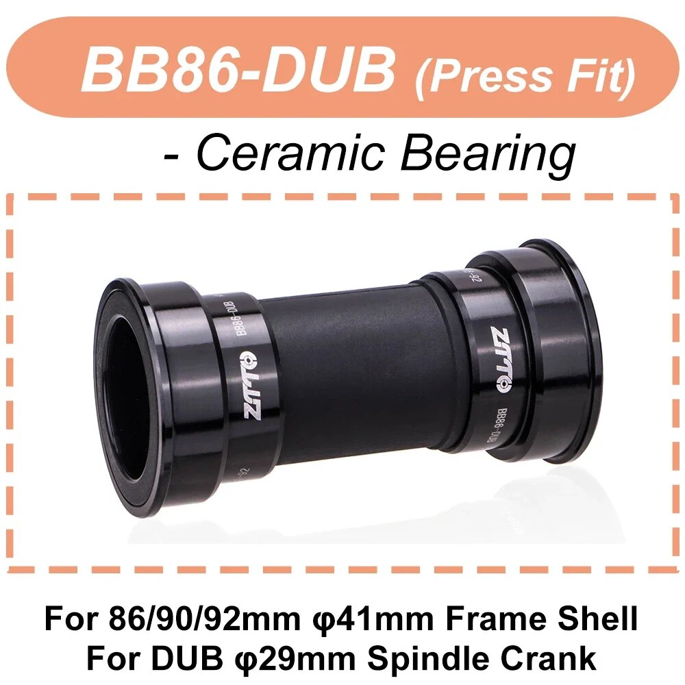 ZTTO каретка BB86-DUB Ceramic PF, 29 мм, черная