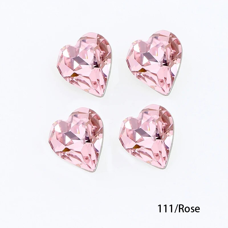Кристаллы Swarovski сердце 111 Rose, розовый