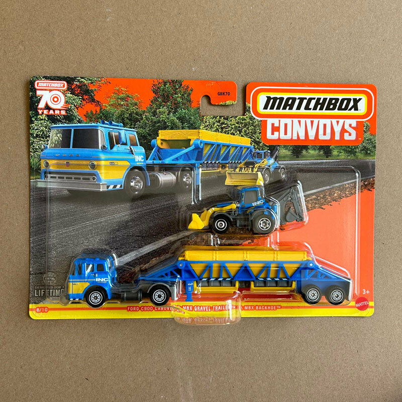 Matchbox, набор грузовиков и транспортеров, 1:64 литые модели(Дорожно-строительная машина)