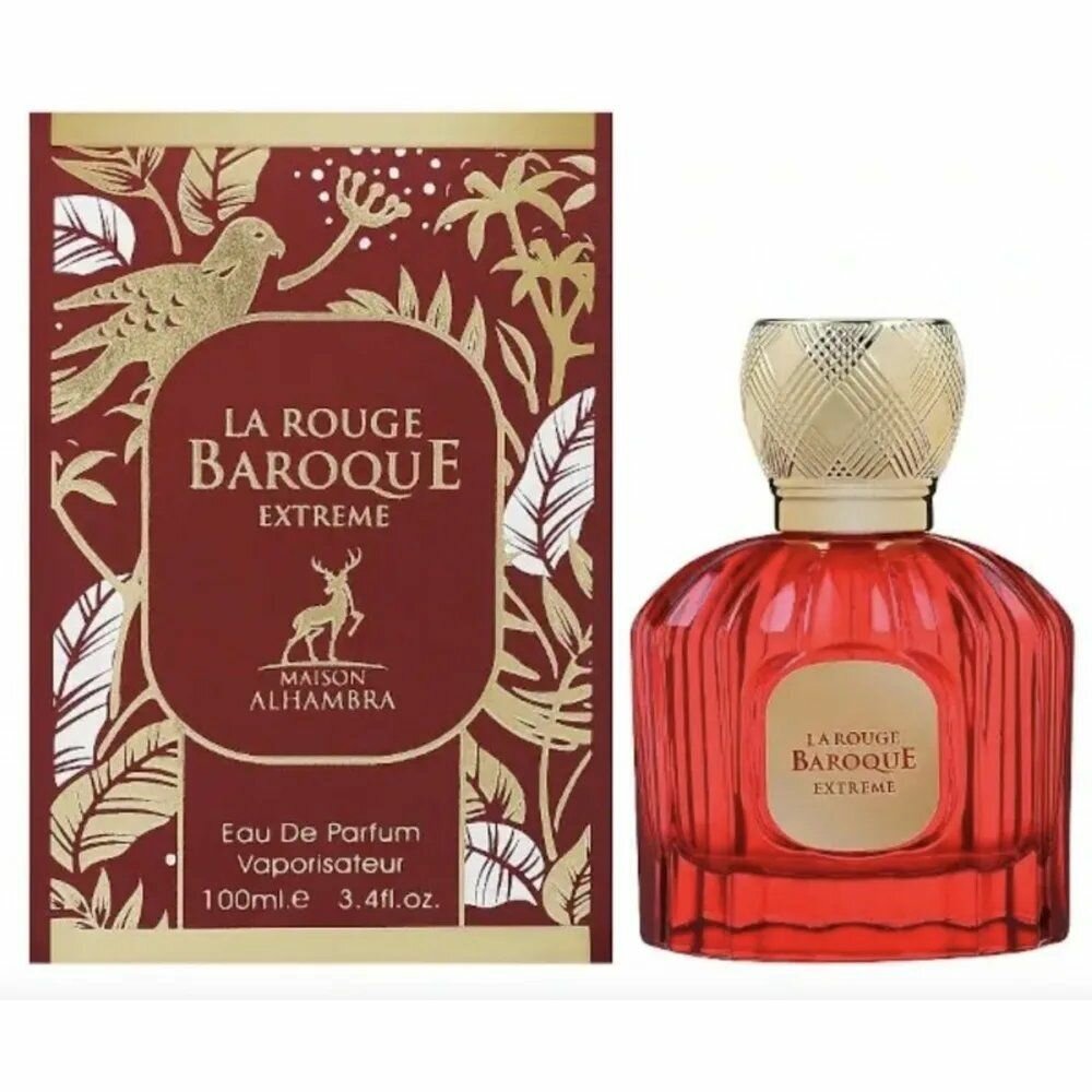 Парфюмерная вода Al Hambra La Rouge BAROQUE EXTREME 100ml (аромат Bac Rouge Extract) для женщин