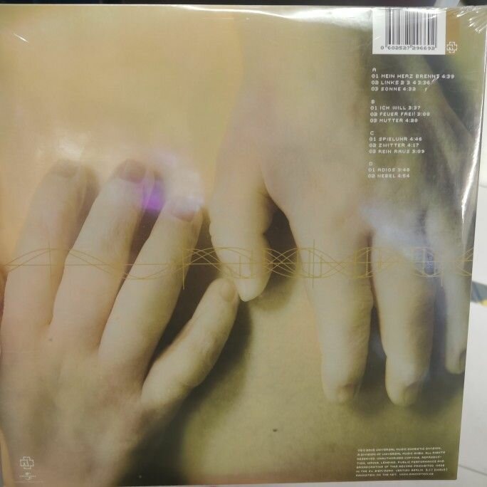RAMMSTEIN - Mutter (2LP) виниловая пластинка — фото 1