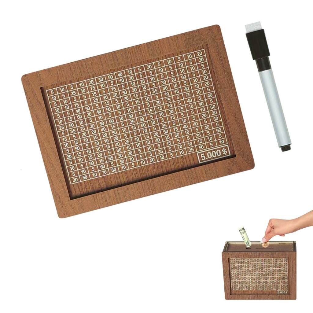 Деревянная копилка для детей, 5000