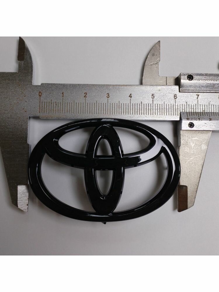 Чёрный Возьми Ноги- 65X45mm Тойота Знак руля, TOYOTA logo