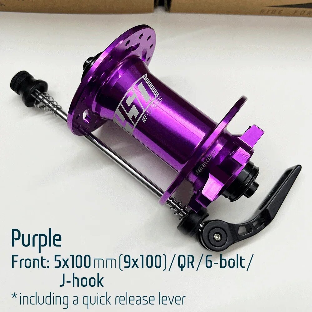 Koozer 450 передняя втулка велосипедная Фиолетовый, purple 32H 5x100 QR