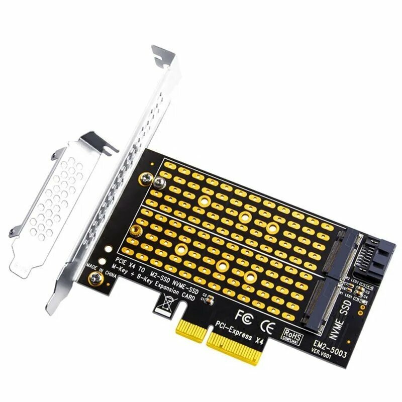 Global Treasures-Любимец клиентов. Адаптер PCIE 4.0 на M2/M.2 SATA M.2 SSD Адаптер PCIE NVME/M2 Адаптер PCIE SSD M2 на карту SATA PCIE Ключ M + Ключ B