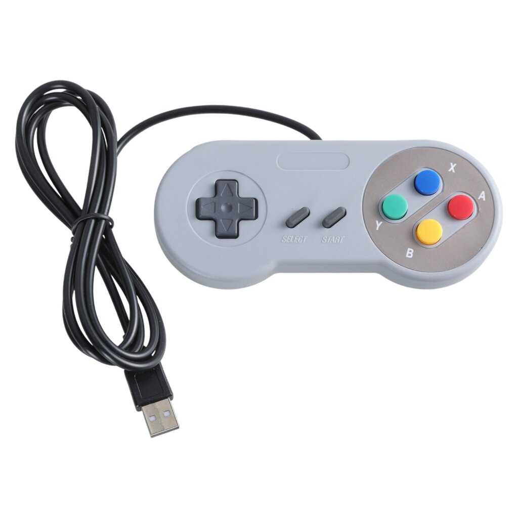 Ретро USB Super Controller Gamepad Джойстик Подходит для ПК Super SNES/ для Mac Эмулятор геймпада NES для Windows