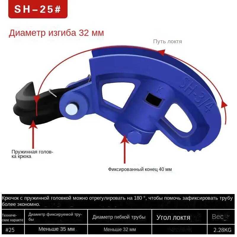 Станок для гибки профильных труб + Hongsheng + ручной, без ручки