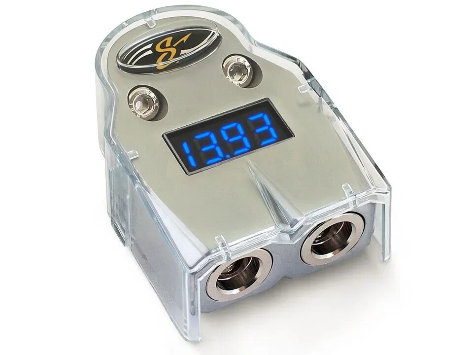 Клемма аккумуляторная с индикацией Stinger SHT301, 2х0,2,4 Ga, плюсовая.