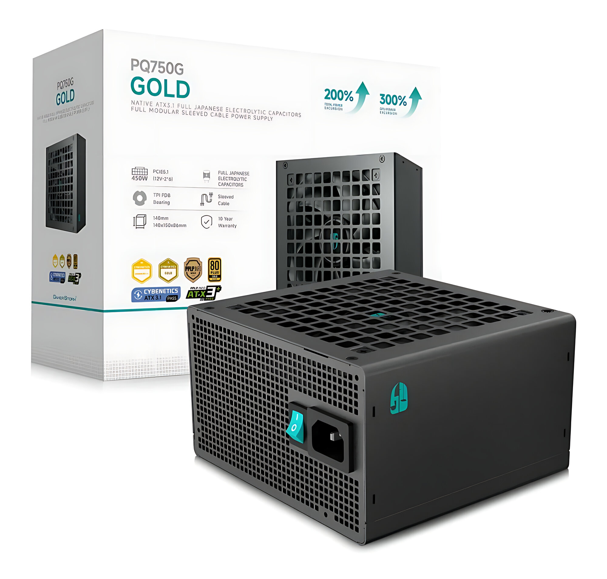Блок питания Deepcool 750W GAMERSTORM PS750G (модульный, 16 Pin PCIe 5.0, Cybenetics Platinum, PPLP Gold, SFX)
