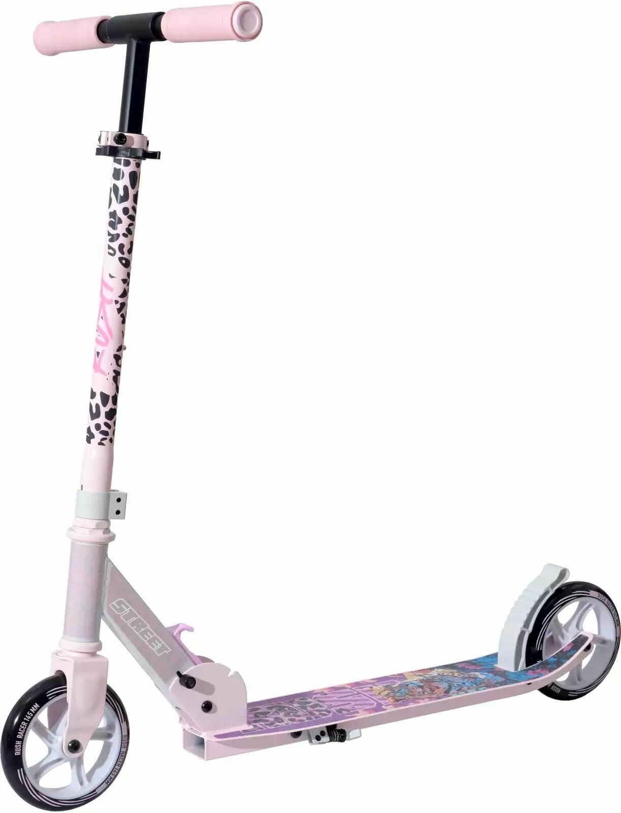 Самокат RUSH ACTION Двухколесный, Shiny, 145 мм, нагрузка до 100 кг
