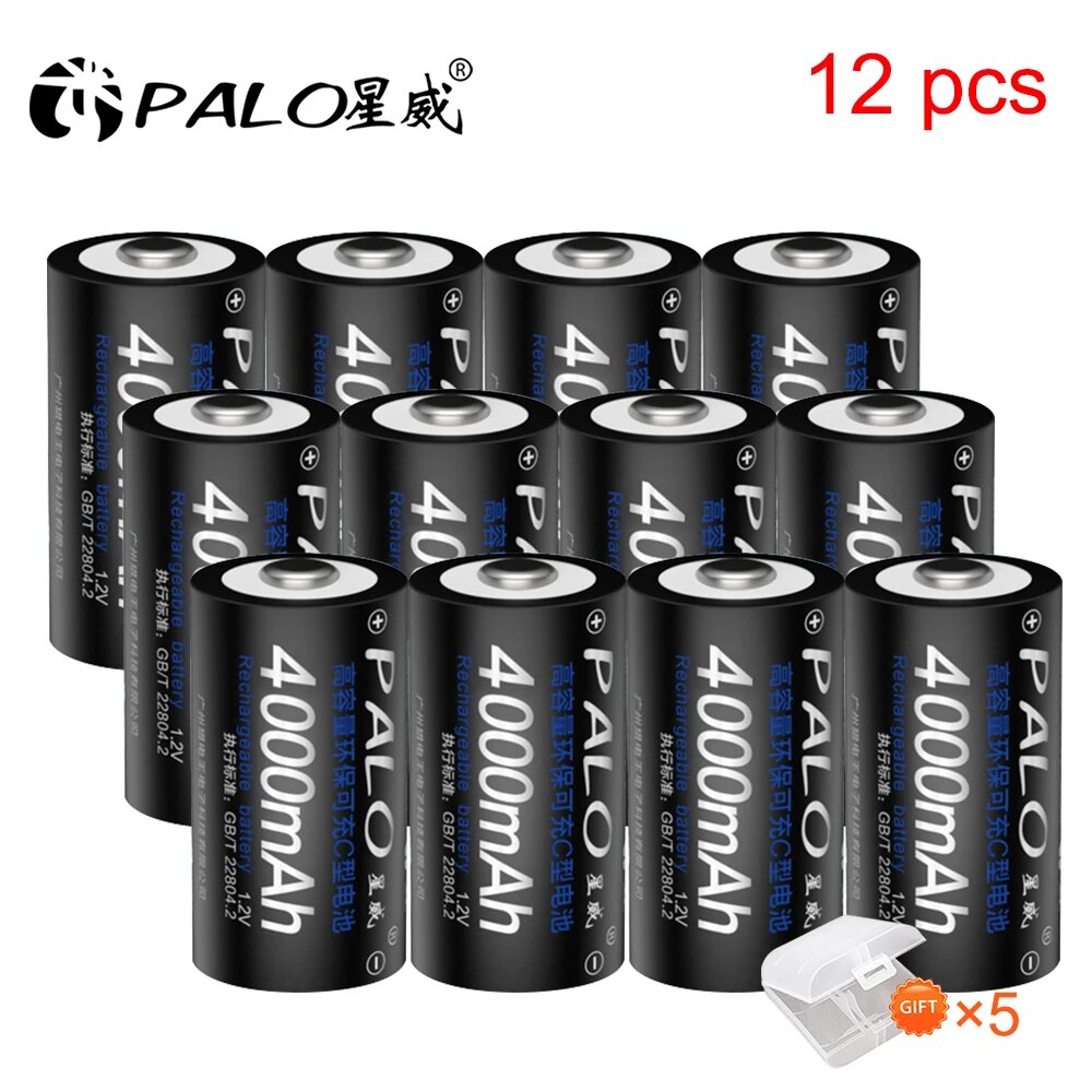 PALO Никель-металл-гидридные аккумуляторы C размера 4000 мА·ч