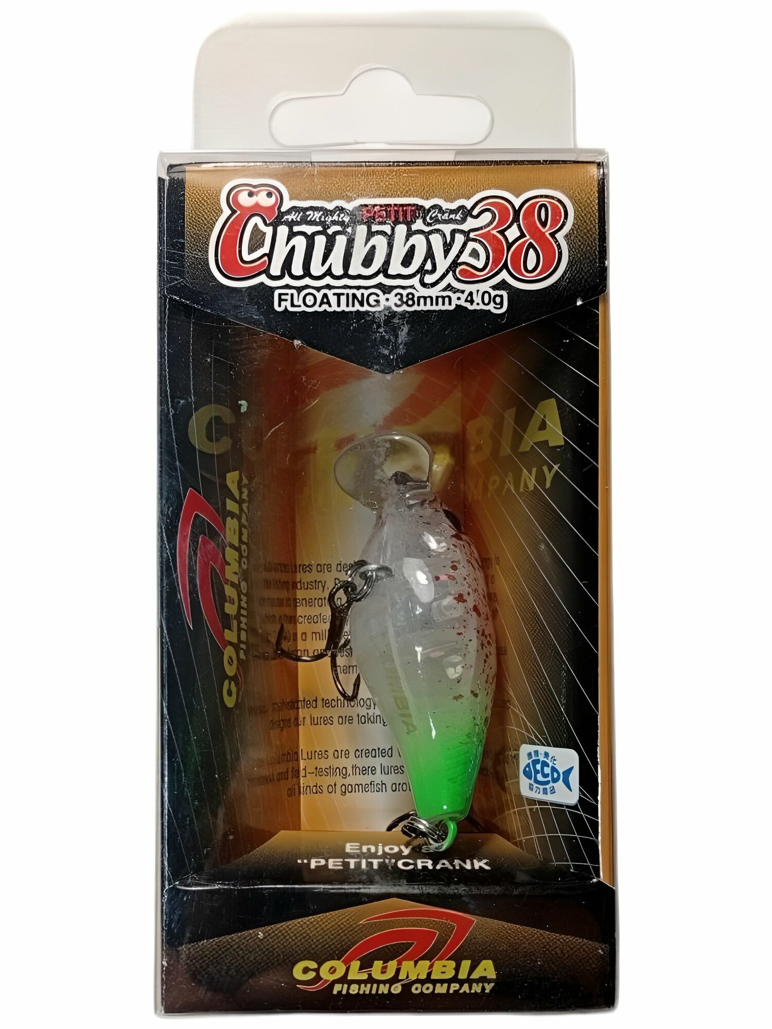 Воблер Chubby 38 #09 / Чабик / (Columbia) форель, язь, голавль