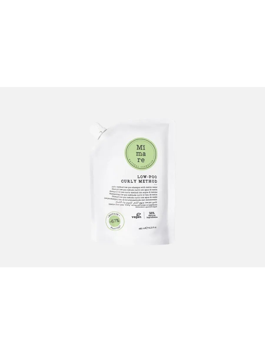 MIMARE Curly method low-poo Шампунь для волос 480мл