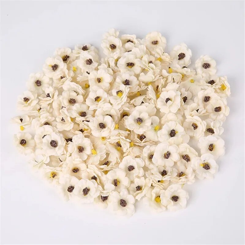 Искусственные ромашки Milk White, 30 шт.