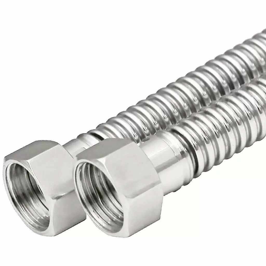 Подводка для газа AquaLink 1/2 дюйма 3 метра, сильфонная гибкая труба газовая г-г, надежное соединение для газовой плиты