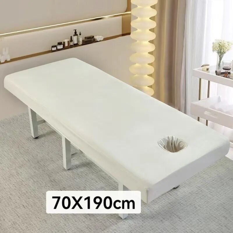 Чехол для кушетки 70*190 см белый 1 шт. Текстиль для массажного стола
