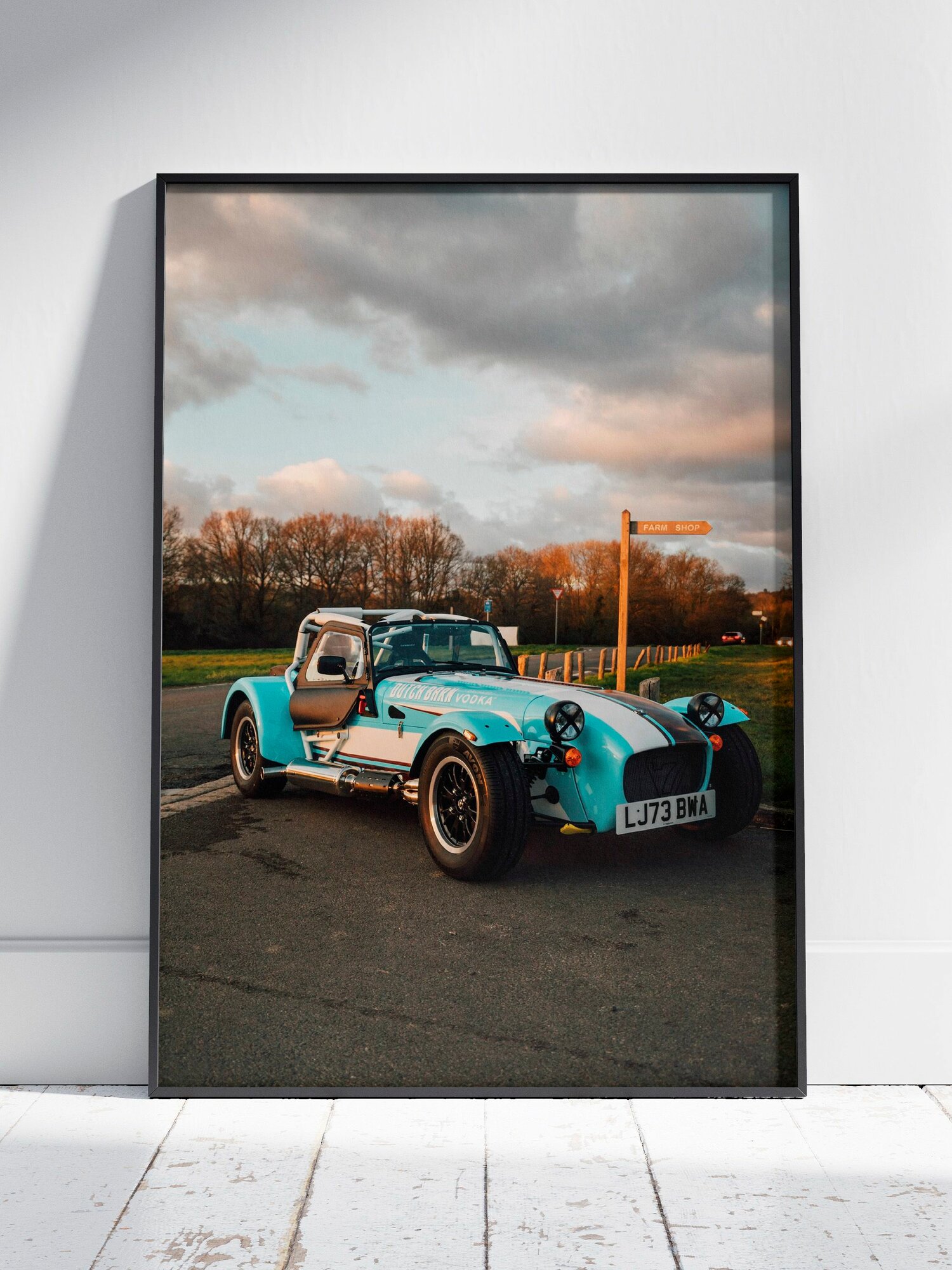 Плакат на стену для интерьера Марки Машин (Катерхам - Caterham 3) - Постер по автопроизводителям формата A4 (21x30 см)