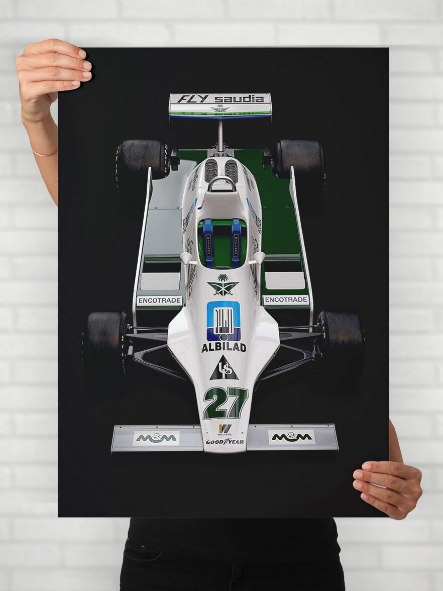 Плакат на стену для интерьера Авто и Мото (Уильямс FW07 - Williams FW07) - Постер по транспорту формата A2 (42x61 см)